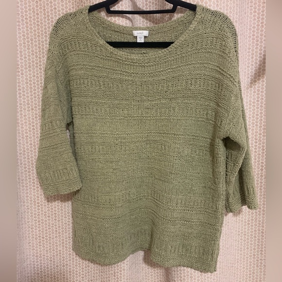 J. Jill | Sweaters | J Jill Green Sweater | Poshmark